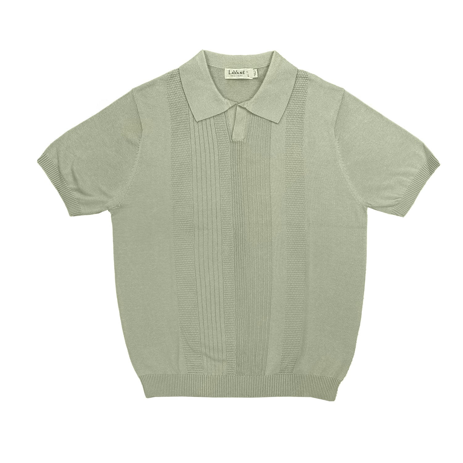 Lavane Fancy Johnny Collar Polo Short Sleeve - Sage – New York Man Suits